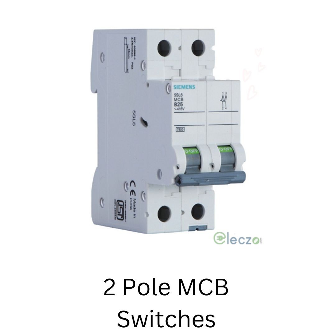 Double Pole MCB | 2 Pole MCB
