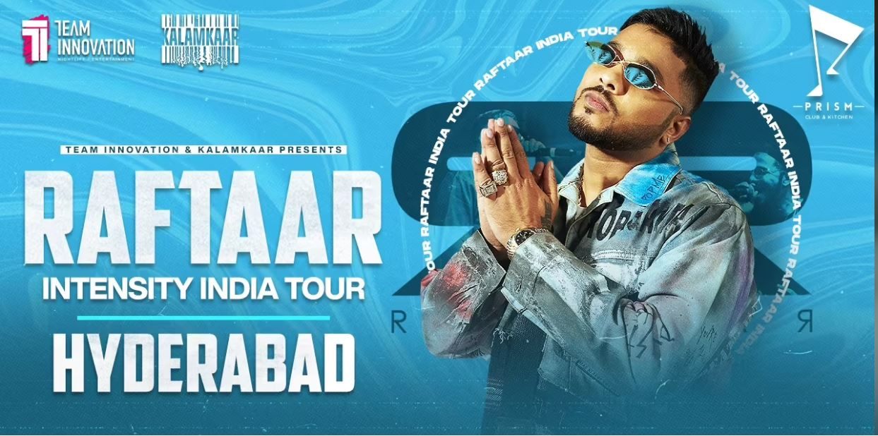 Indian rapper Raftaar live in Hyderabad on May 12th 2023
