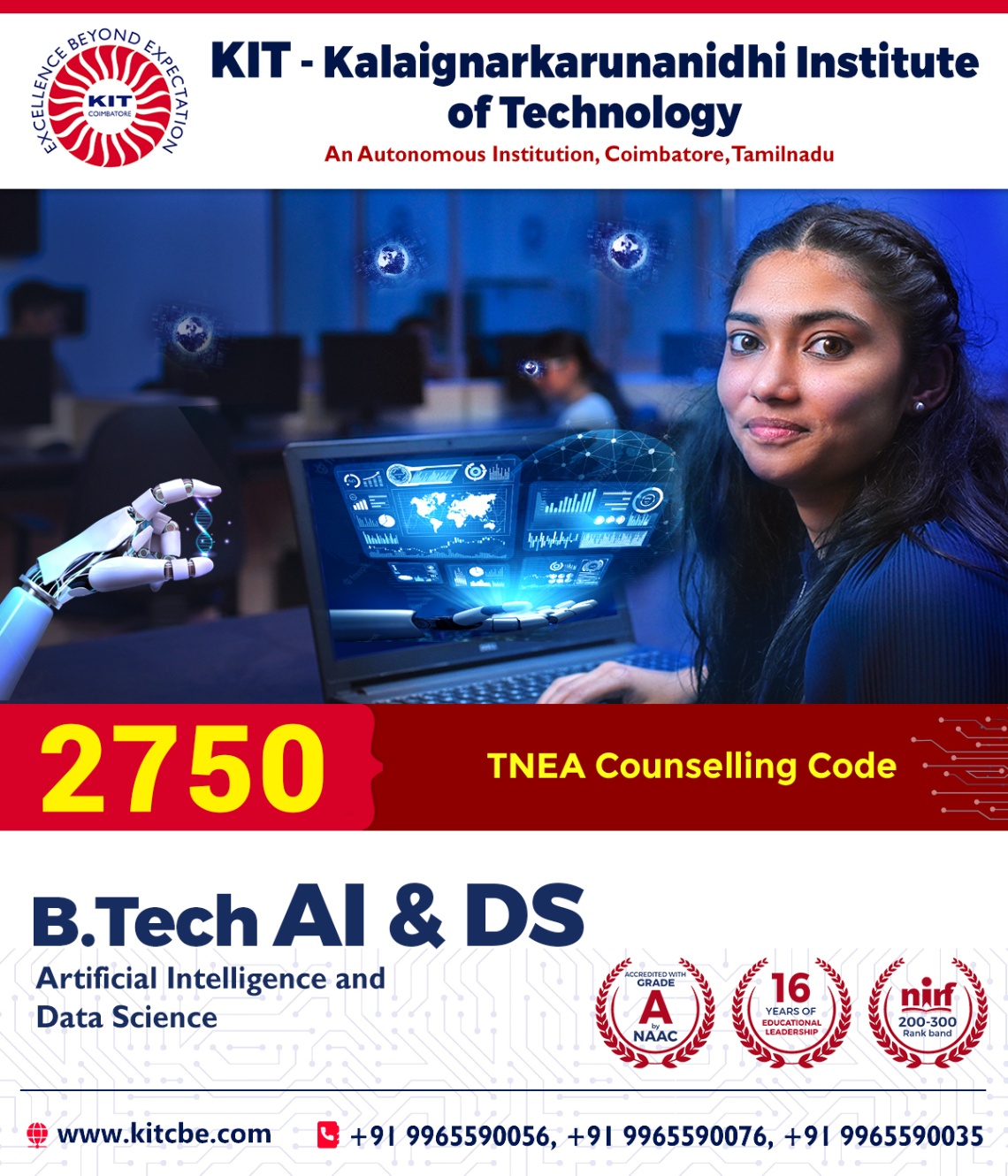 Best Artificial Intelligence and Data Science Colleges in Coimbatore