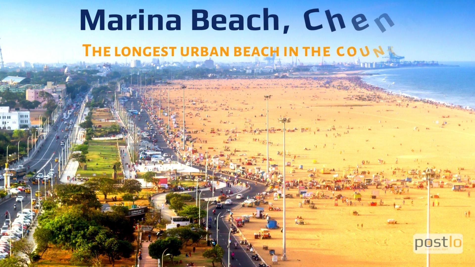 Marina Beach Chennai, 2nd longest urban beach of the world