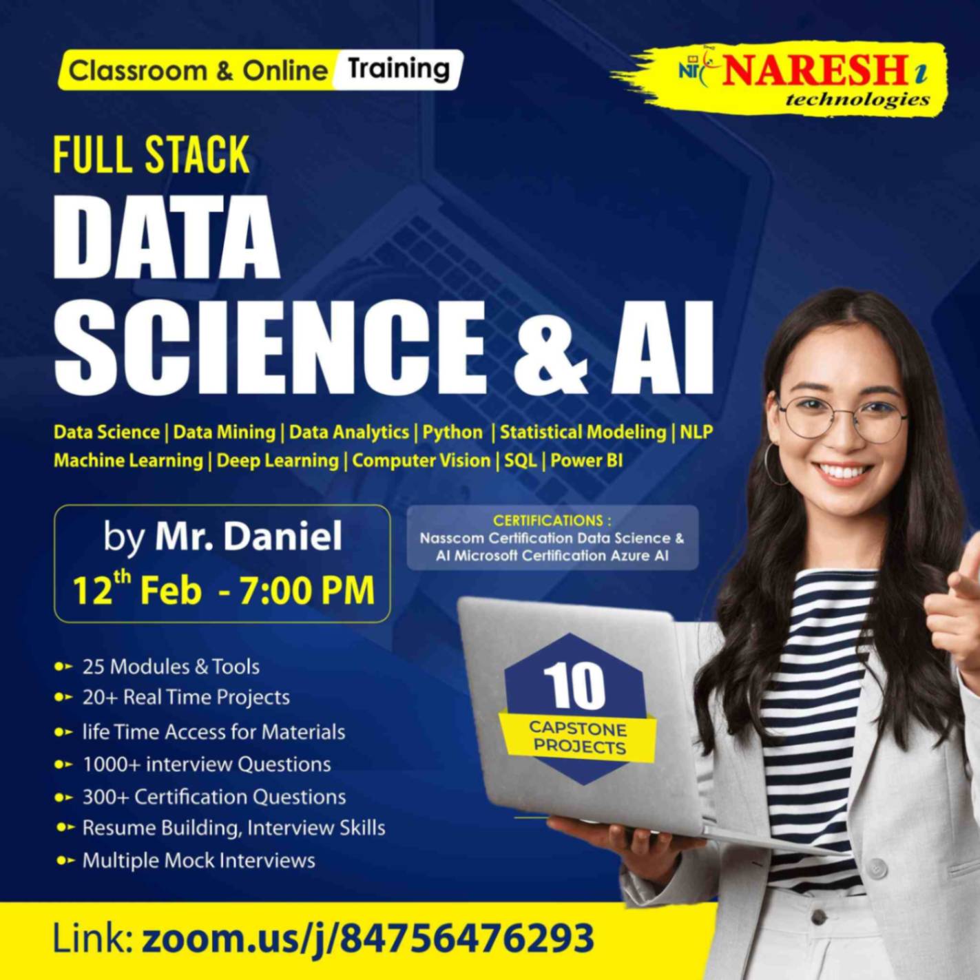 Full Stack Data Science & AI Online Training In NareshIT @ Hyderabad