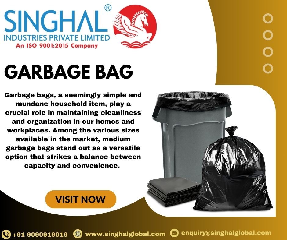 What are the different types of dustbin bags available in India?