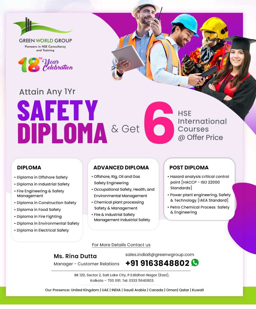 Advance with a 1-Year Safety Diploma and Special HSE Course Package!