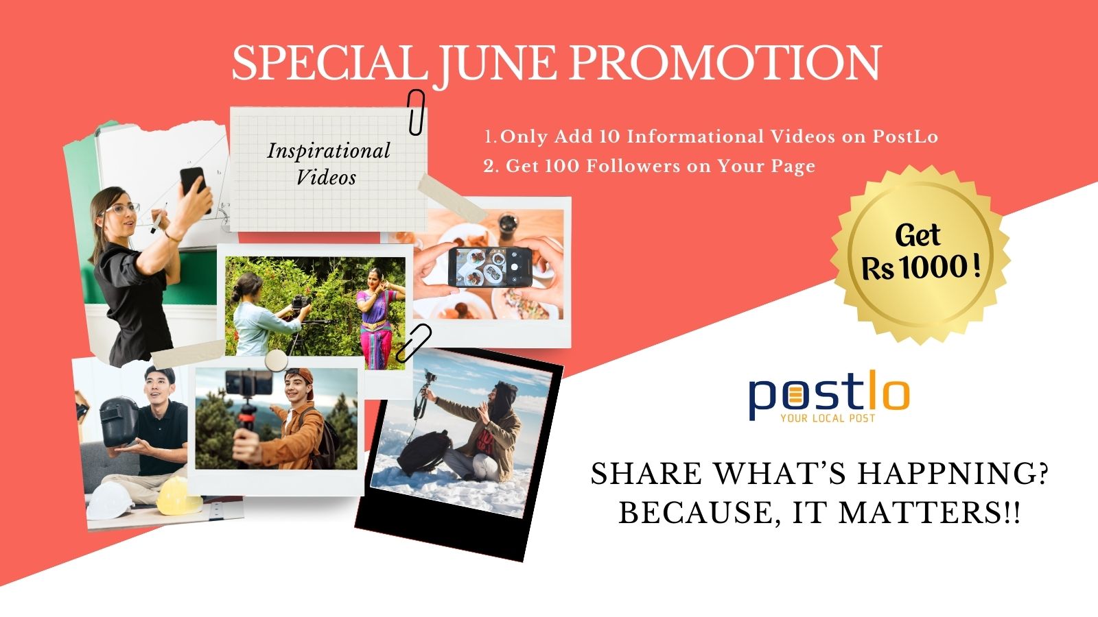PostLo - June Month Promotion Alert